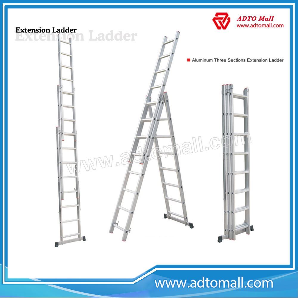 3 Sections Aluminum Extension Ladder
