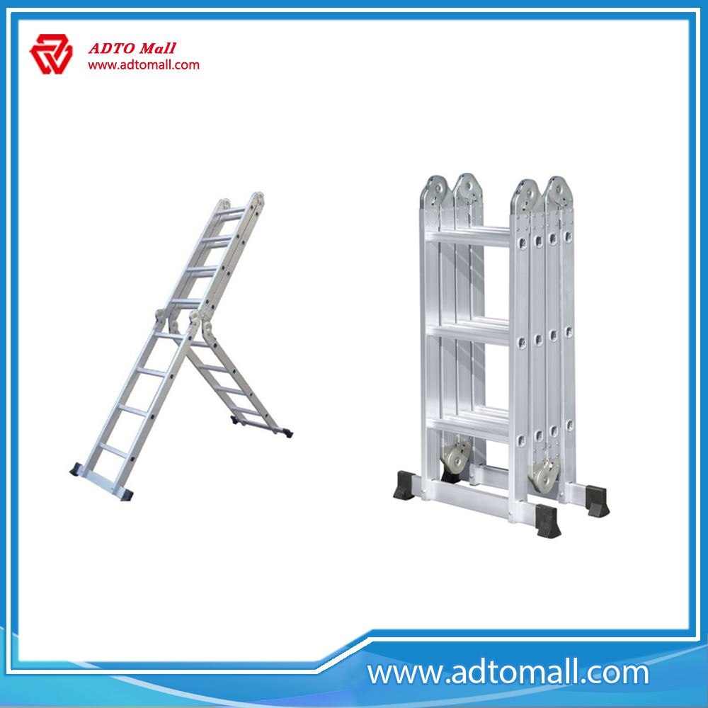 Aluminum Industrial Folding Multi Task Ladder with Plank