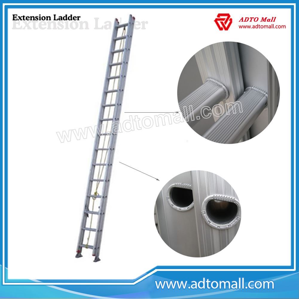 High quality combination aluminium rope extension step ladder