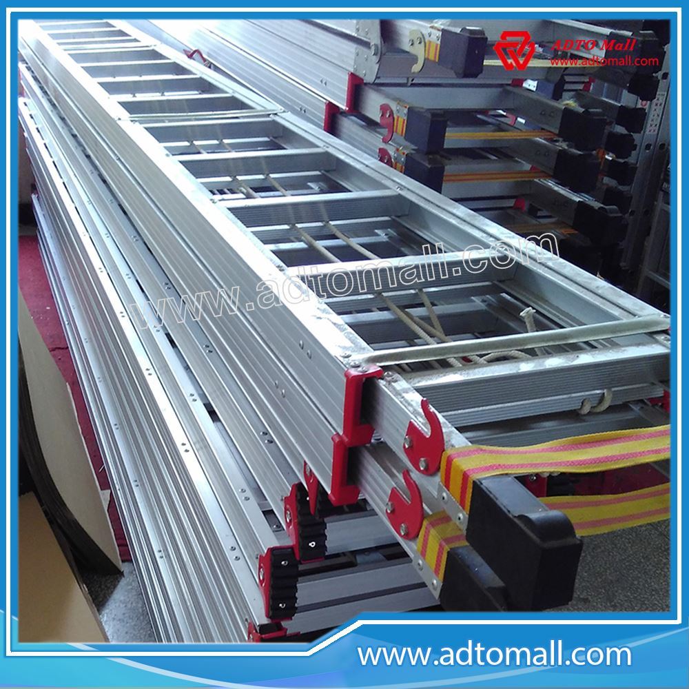 High quality combination aluminium rope extension step ladder
