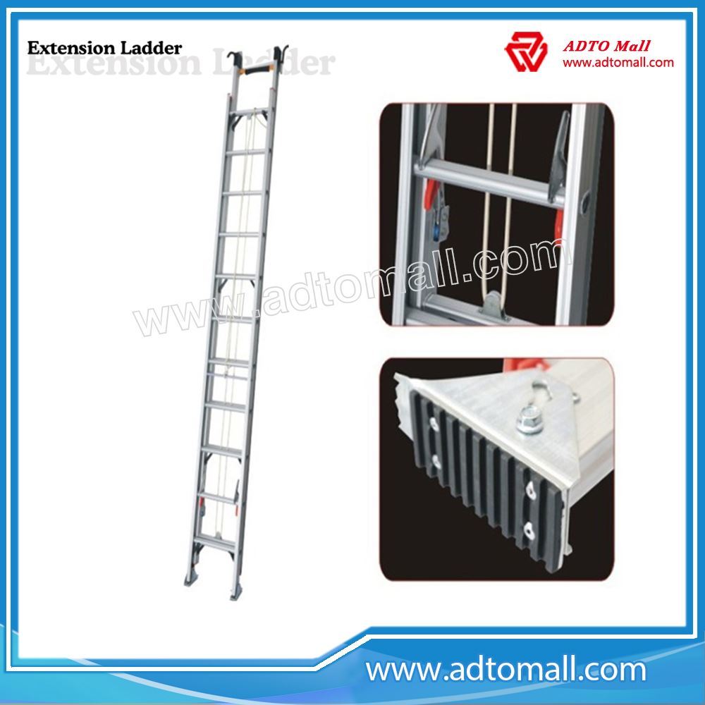 High quality combination aluminium rope extension step ladder